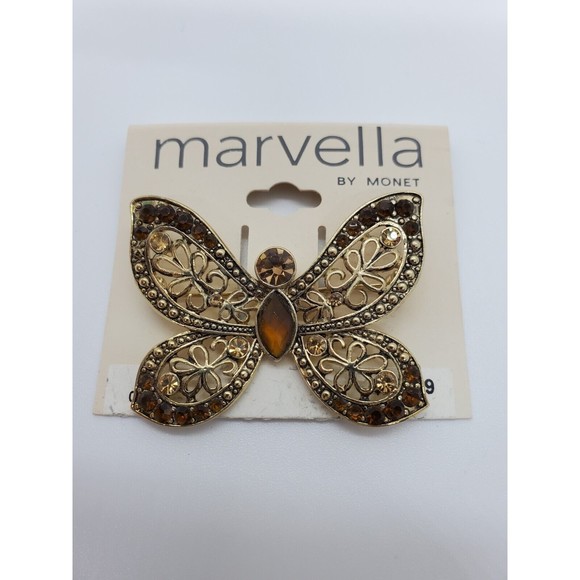 Monet | Jewelry | Marvella By Monet Butterfly Brooch | Poshmark